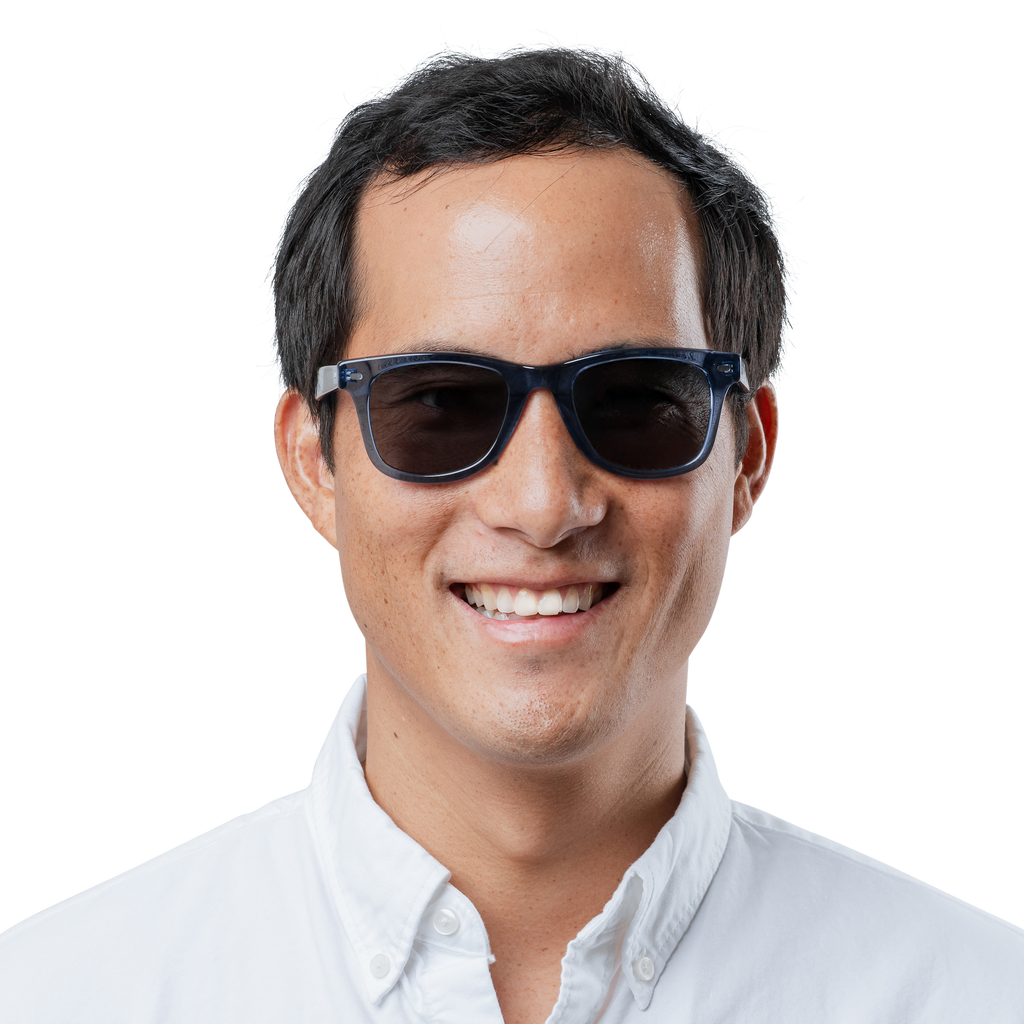 Rocket Eyewear SPT 2 Classic Raw Denim Crystal with Grey Polarized Len ...