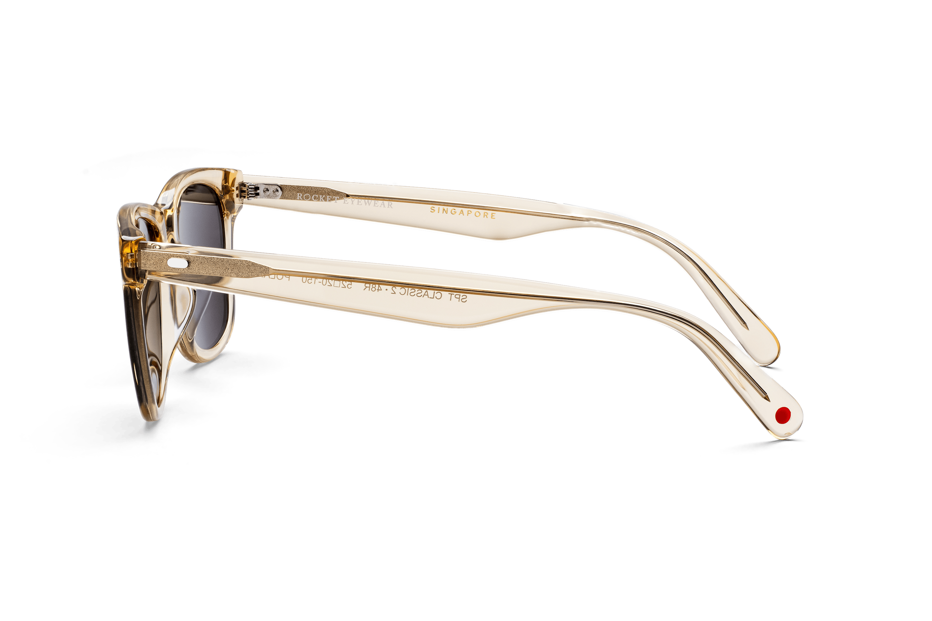 Rocket Eyewear SPT 2 Classic Gold Crystal with Brown Polarized Lenses ...