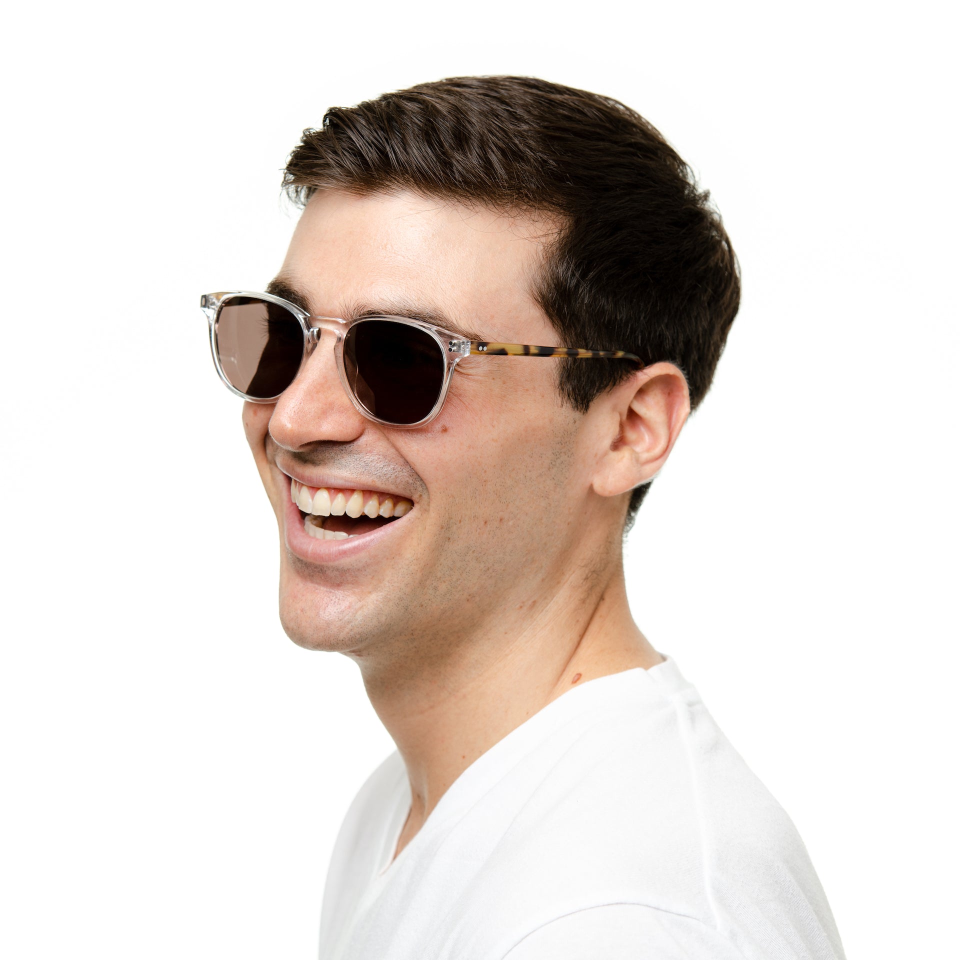 Rocket MTO P3 Classic Crystal & Blonde Tortoise with Brown Polarized L ...